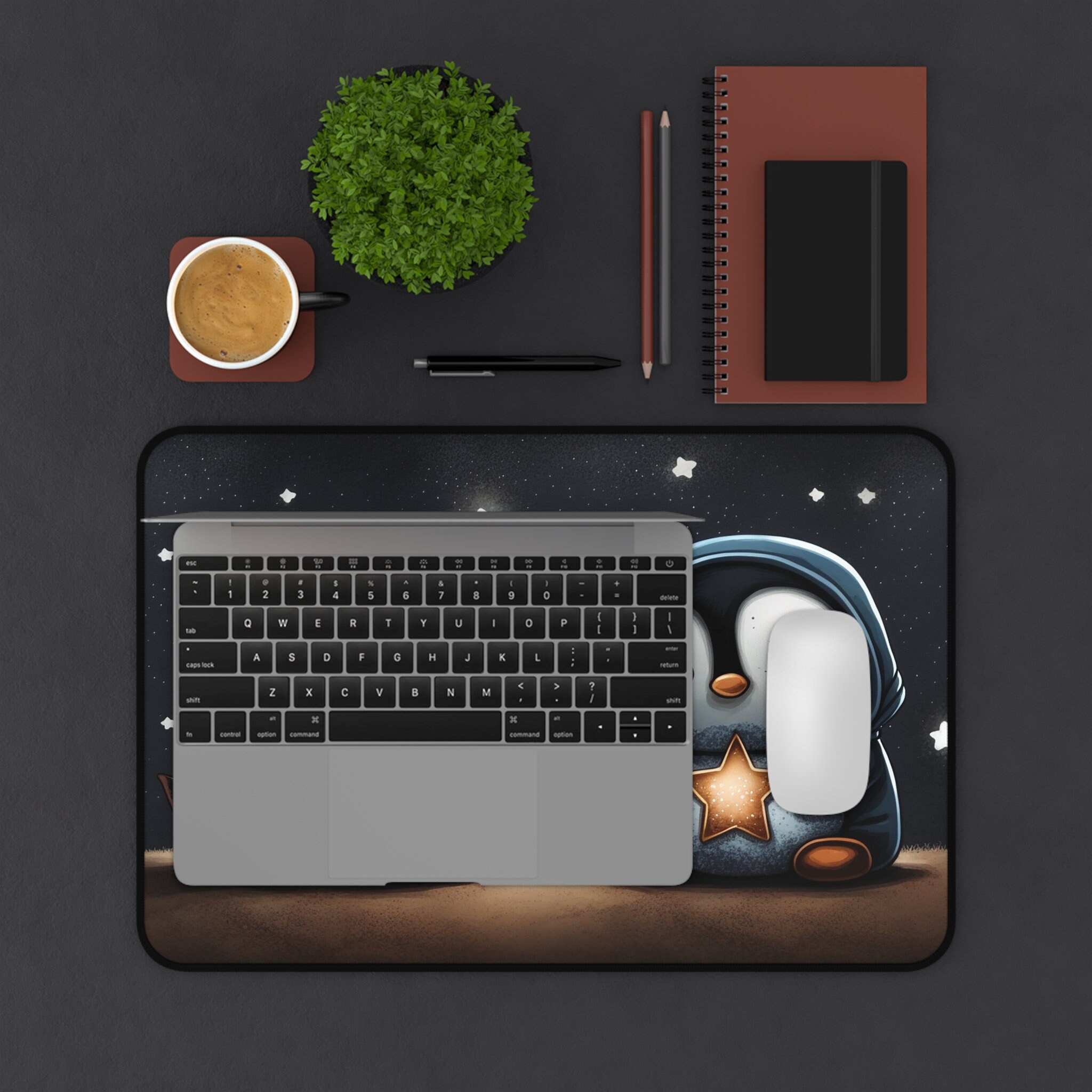 Penguin Aesthetic Mouse Pad XXL Cute Penguins Desk Mat Penguins Large ...