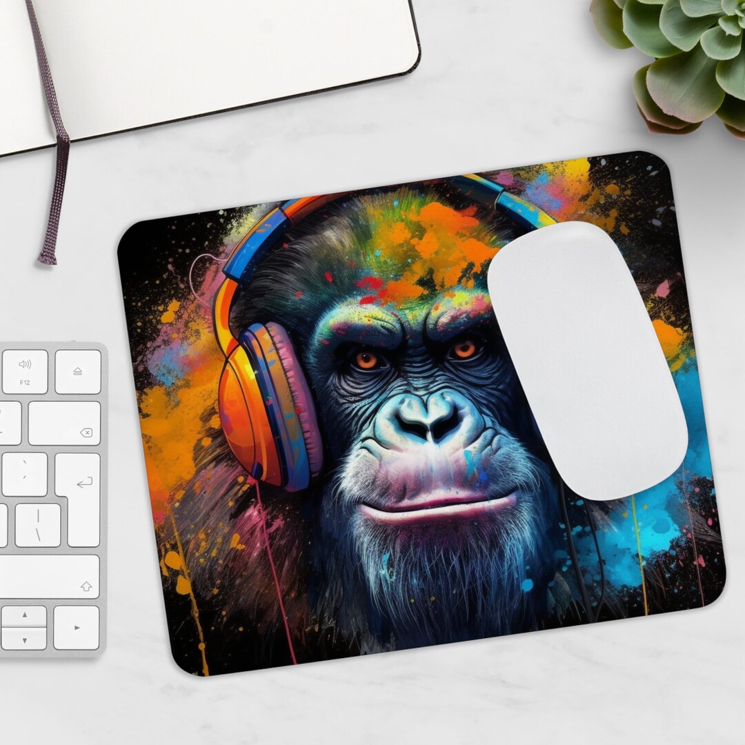 Monkey Mouse Pad Ape Gaming Mouse Pad for Work Game Office Home - Etsy