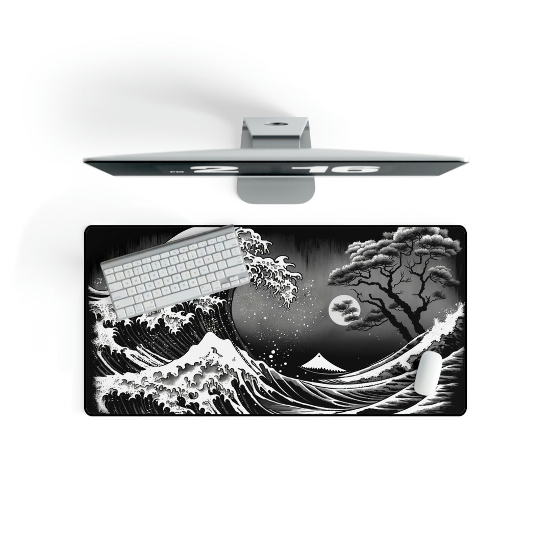 Japanese Big Wave Mousepad, XXL Japanese Big Wave, Mousepad, Japan Big ...