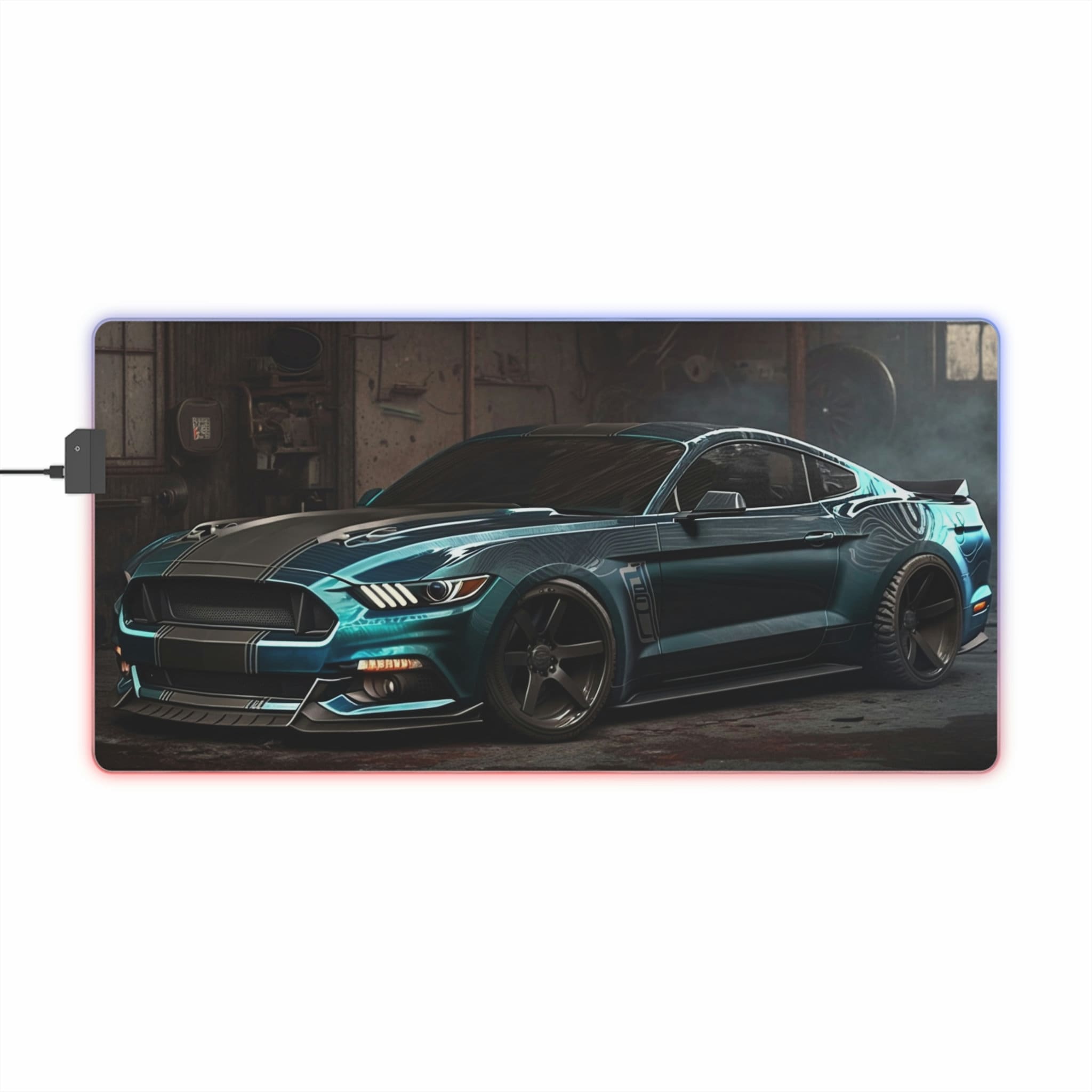 Mustang LED Gaming Mouse Pad (with USB Lighting), XXL Mouse Pad Ford ...