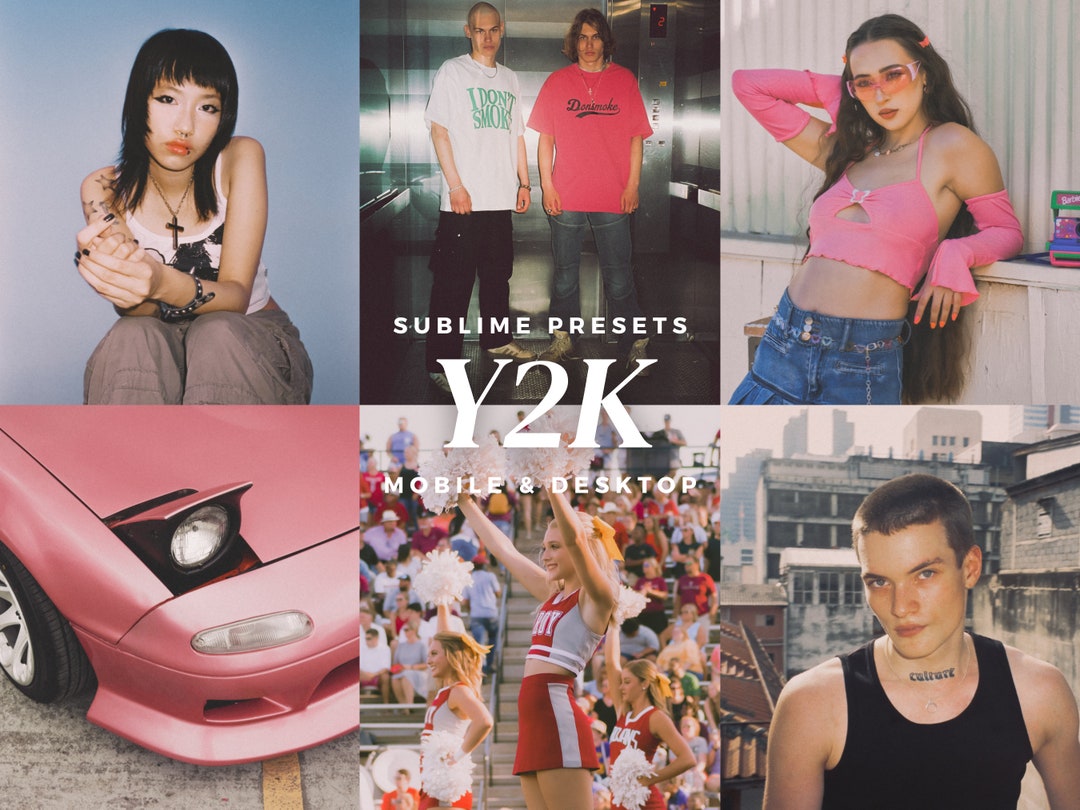 10 Y2K Lightroom Mobile & Desktop Presets, 2000s Retro Presets, Vintage ...