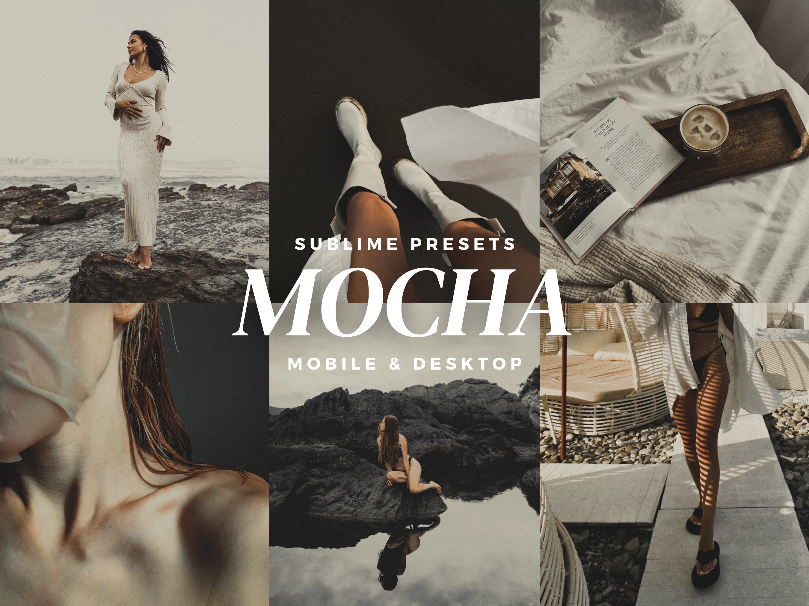 10 Mocha Lightroom Mobile & Desktop Presets, Dark Aesthetic Presets ...