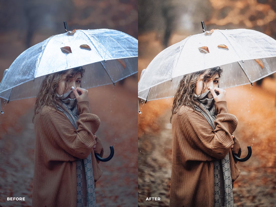 10 Autumn Lightroom Mobile & Desktop Presets, Fall Presets, Warm Preset ...