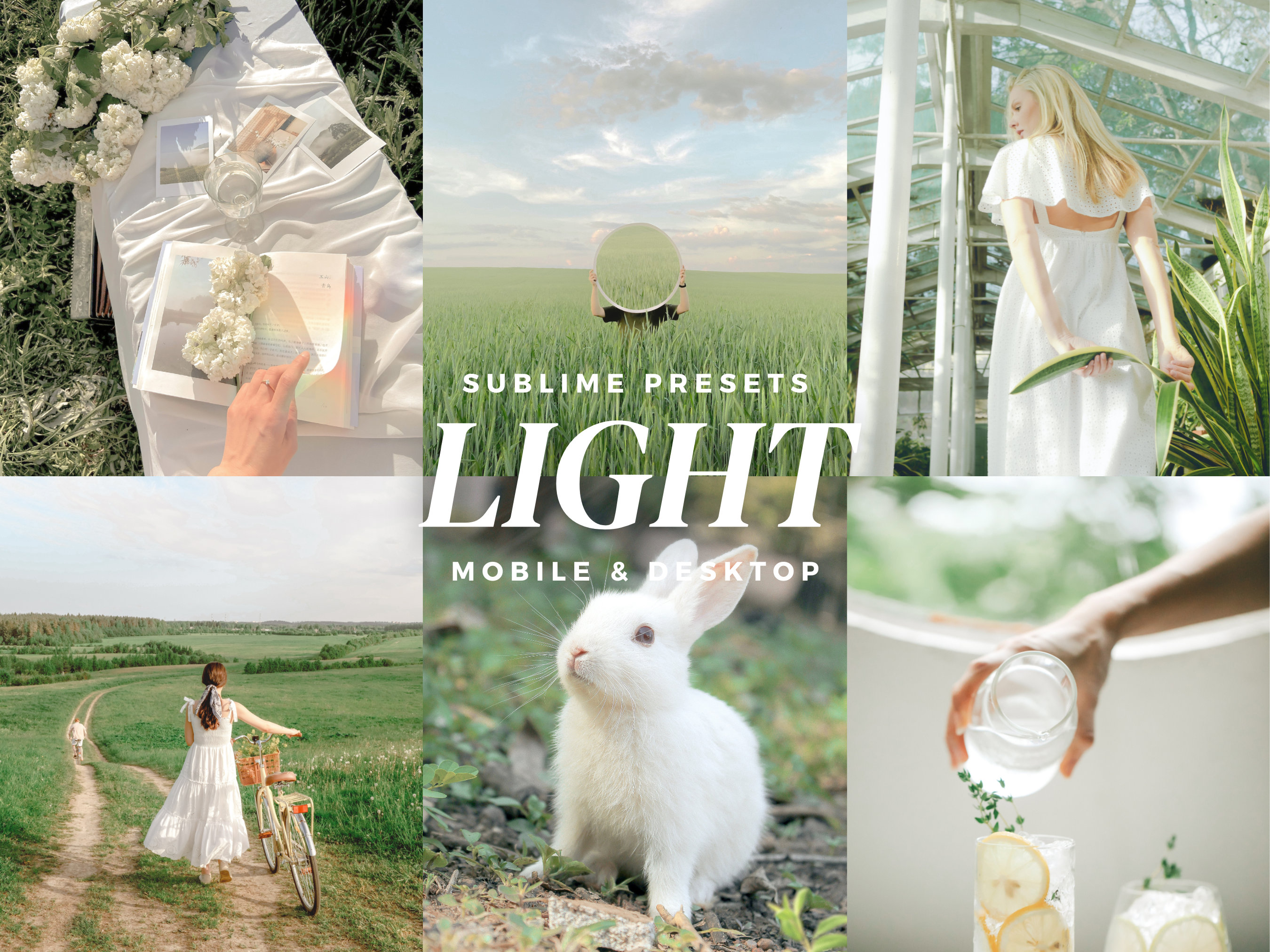 10 Light and Airy Lightroom Mobile & Desktop Presets, Instagram Editing ...