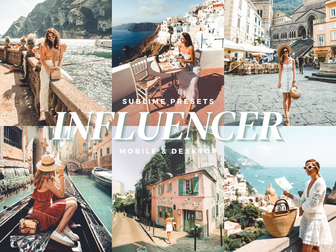 10 Influencer Lightroom Mobile & Desktop Presets, Lifestyle Presets ...