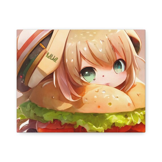 Hamburger Anime Drawings