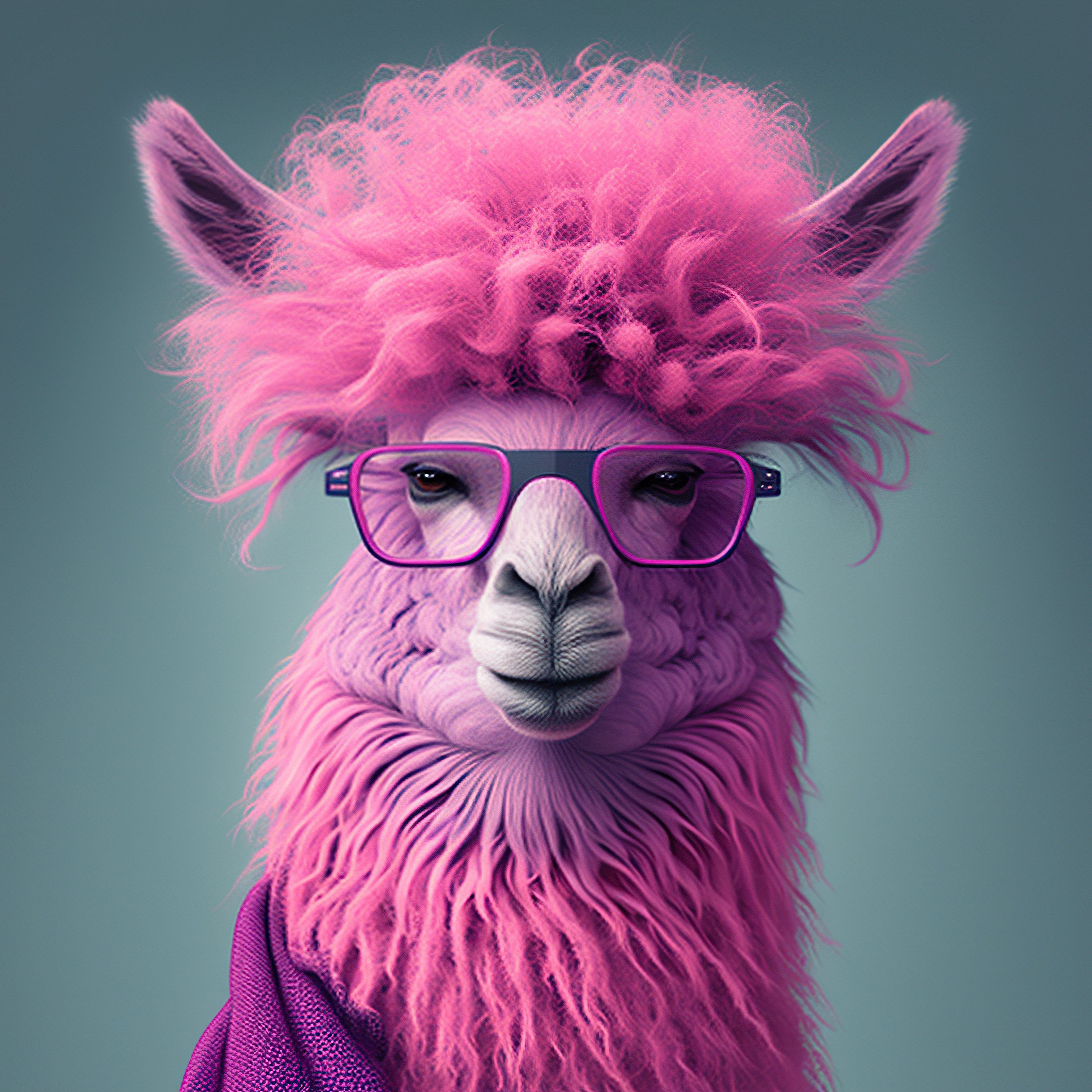 Get Our Cool Alpaca Digital Download in Vibrant Pink Available in 4k ...