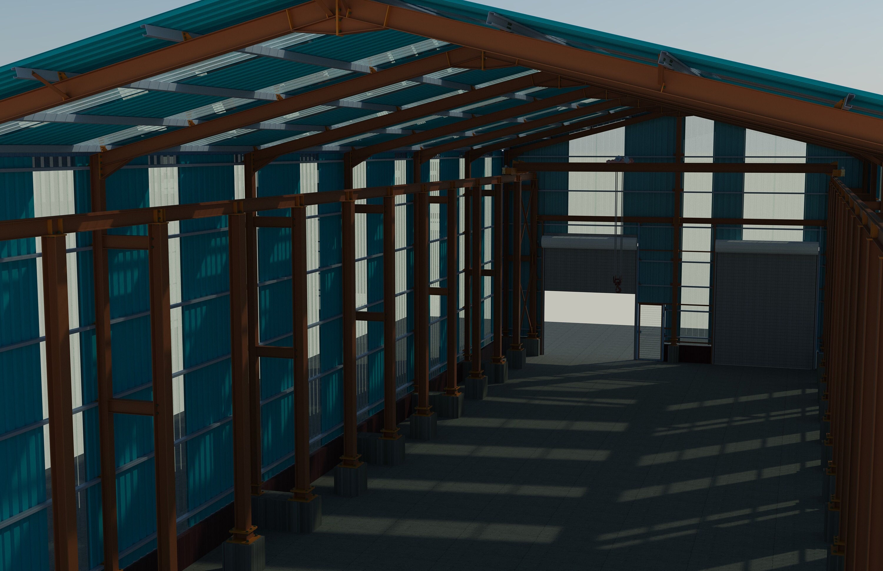 3D Model Factory Workshop Steel Structure - Etsy