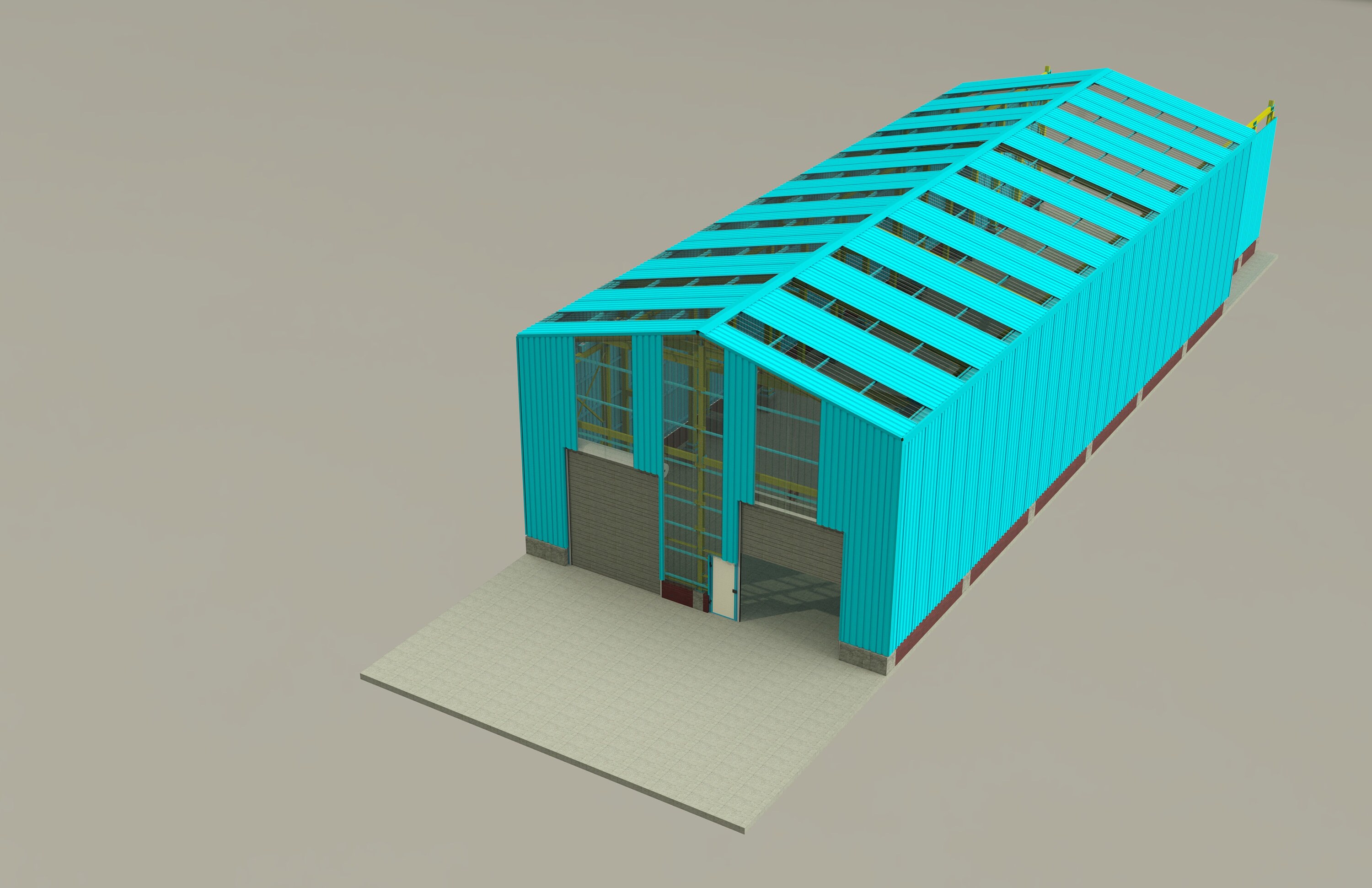 3D Model Factory Workshop Steel Structure - Etsy