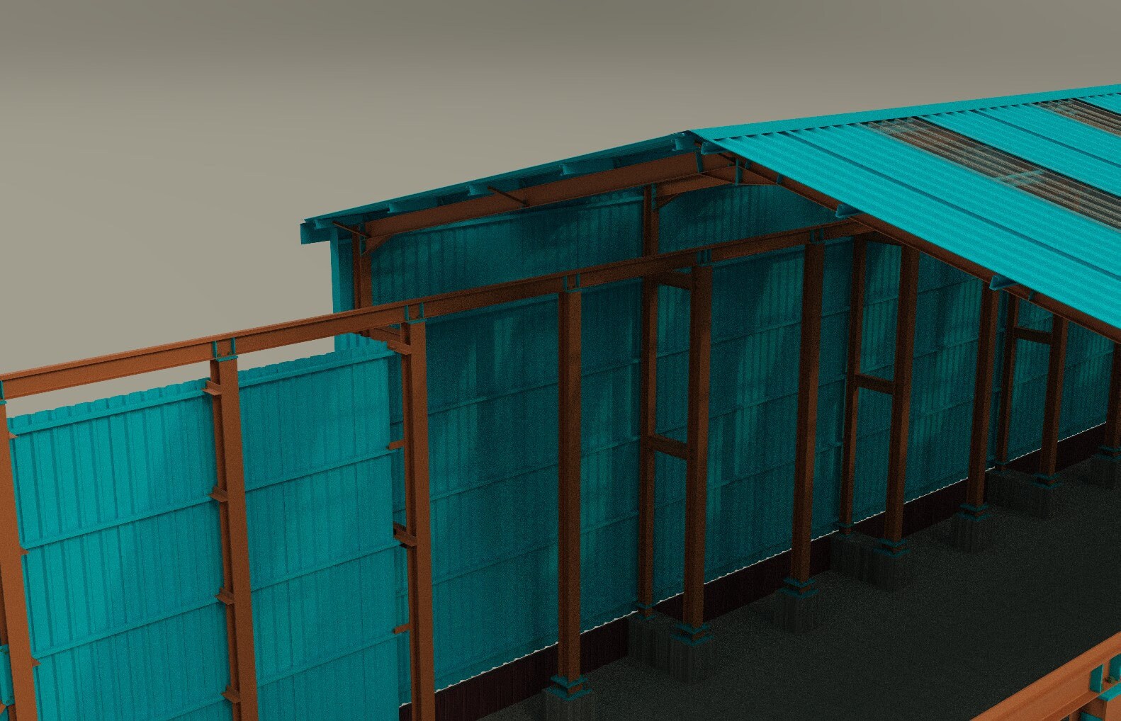 3D Model Factory Workshop Steel Structure - Etsy