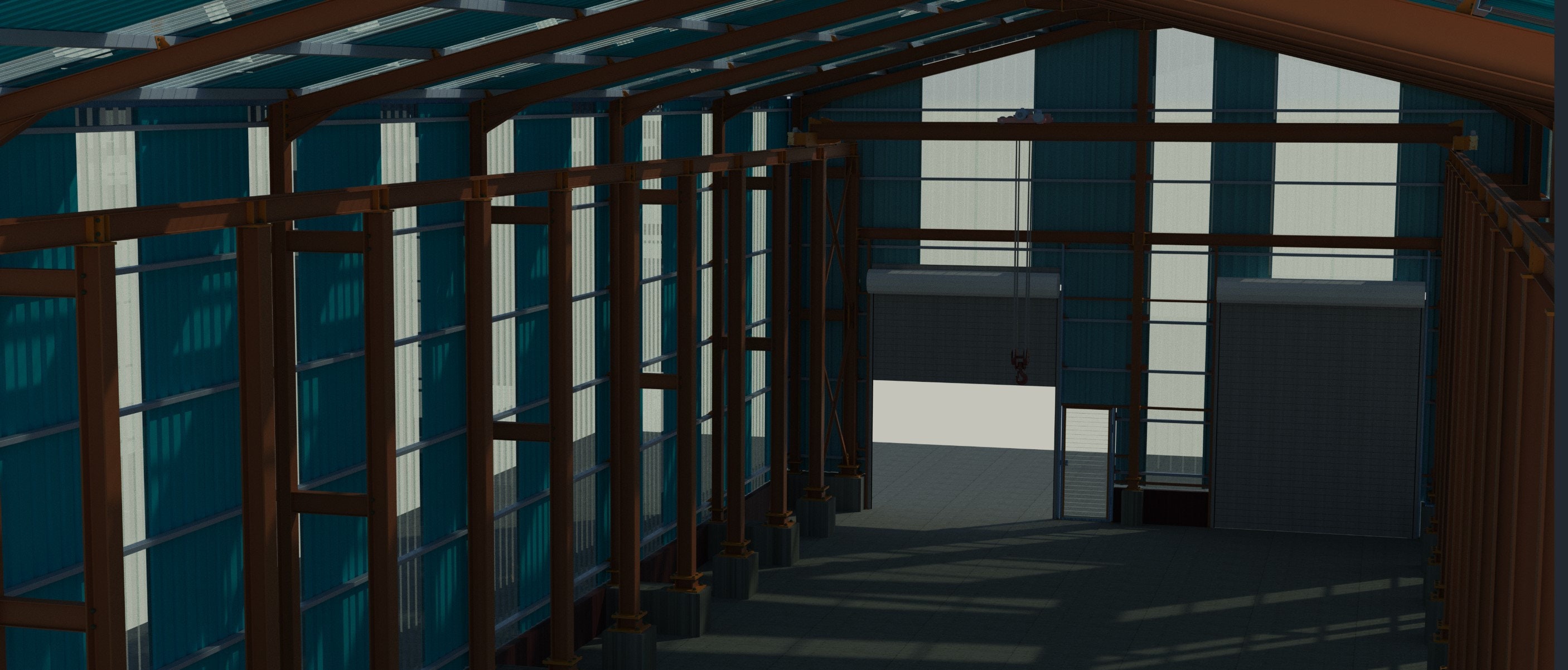 3D Model Factory Workshop Steel Structure - Etsy