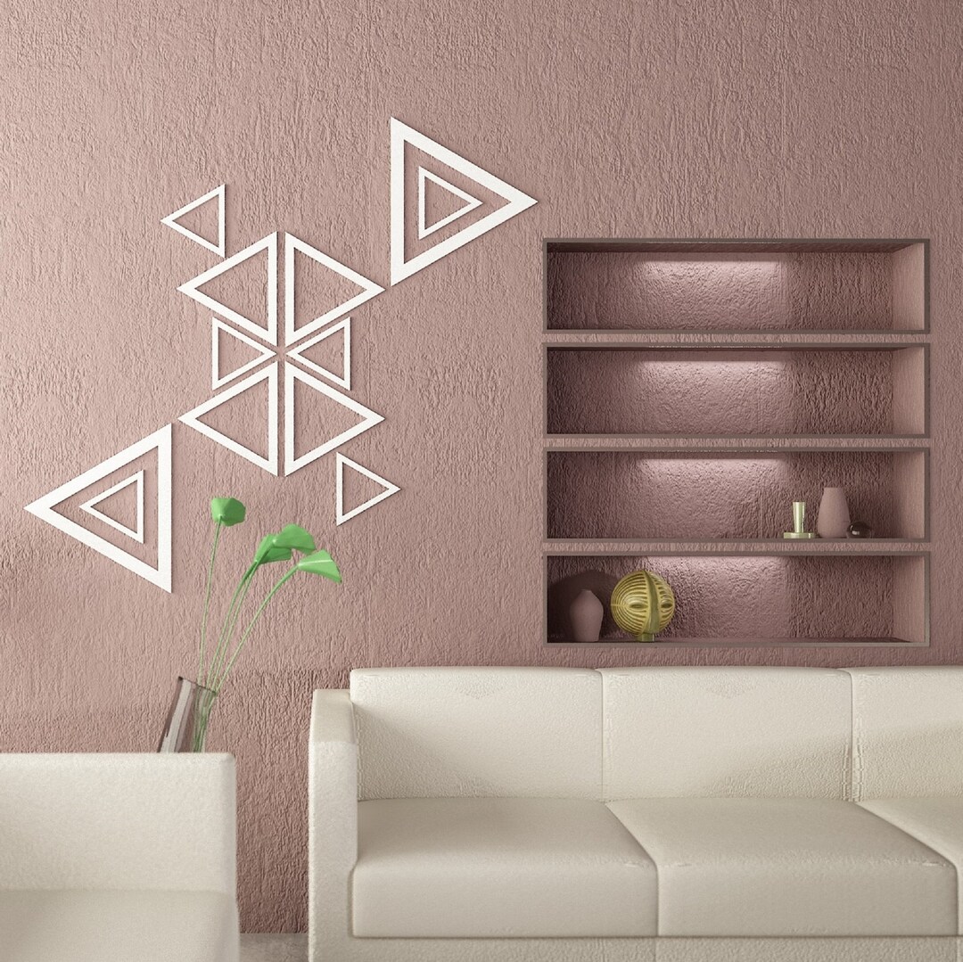 Triangles Wall Paneling Ideas, Design Your Own Accent Wall, DIY Wall ...