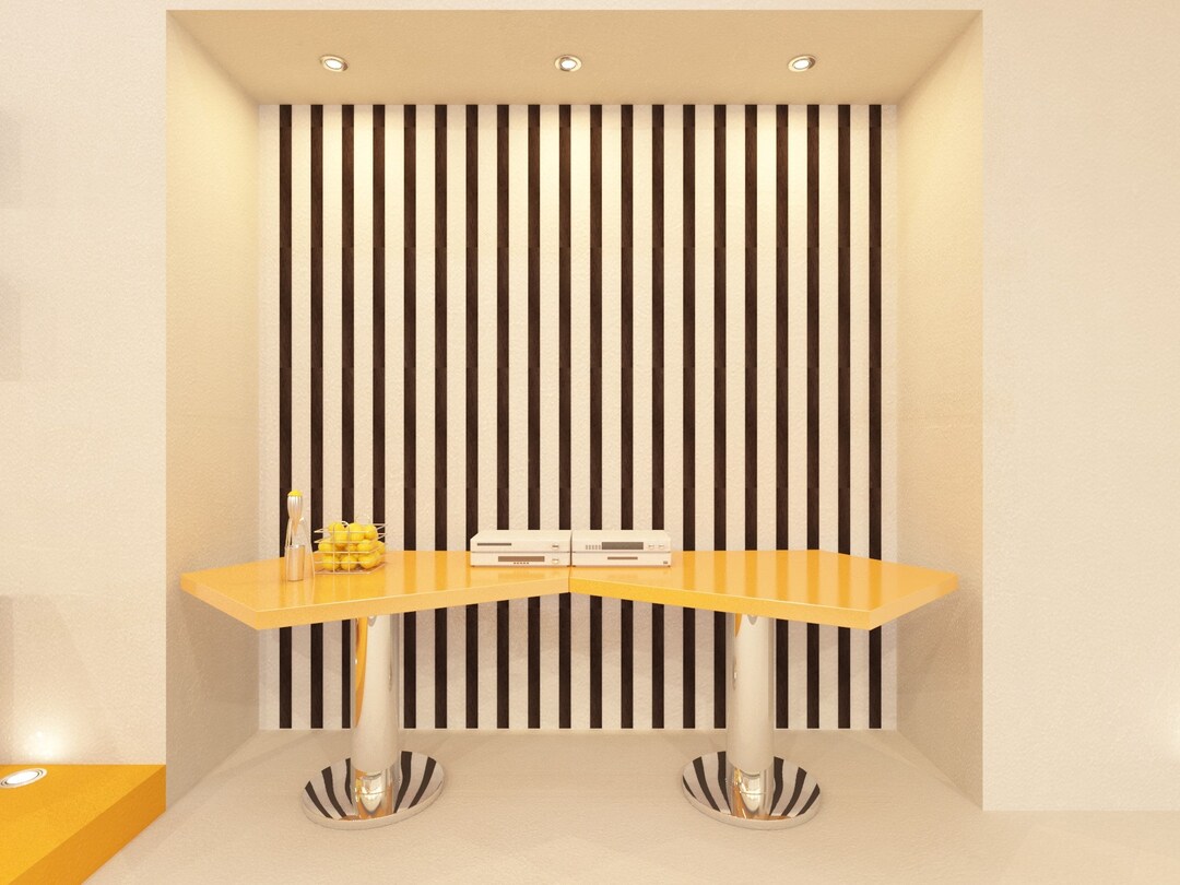 Wenge Wood Veneer Wall Paneling, Peel and Stick Wood Wall Slats, Wooden ...