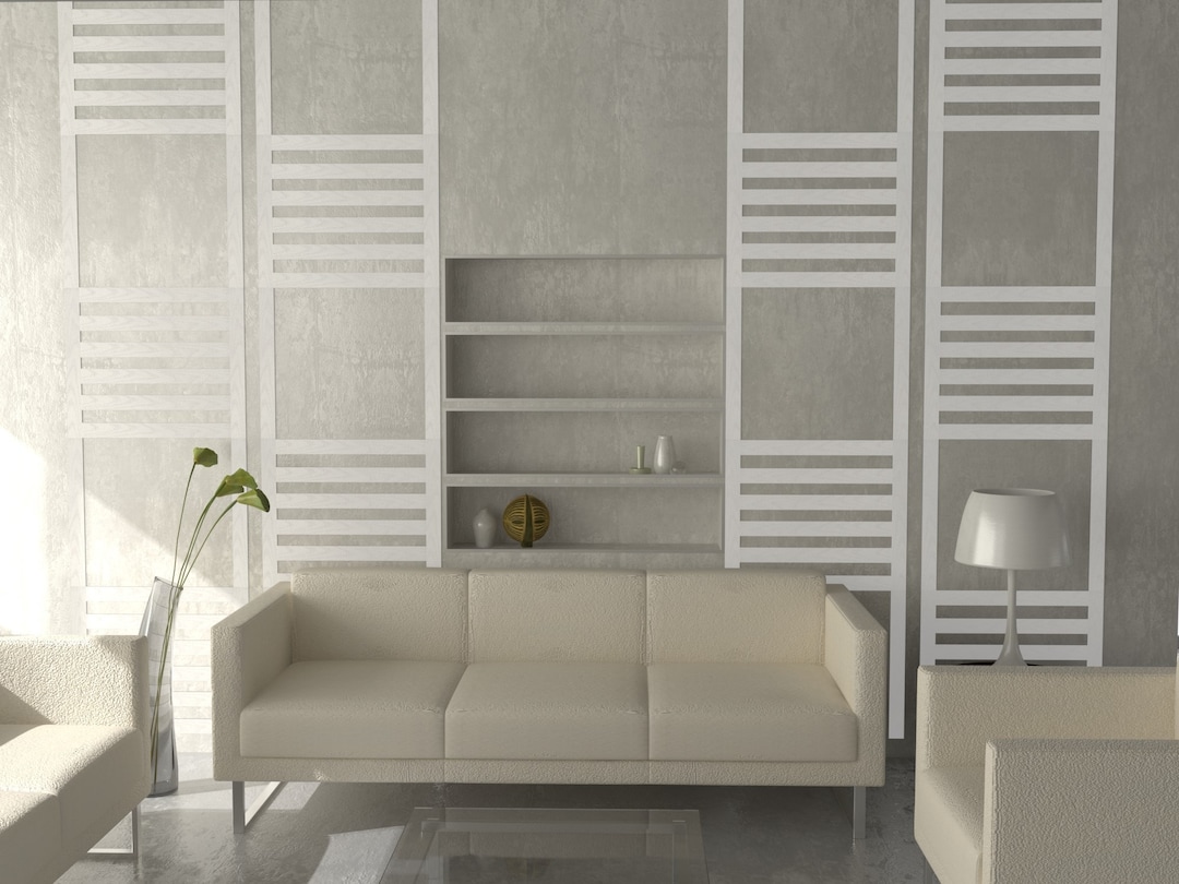 White Wooden Wall Paneling Slats Acoustic Slat Wall Panel - Etsy