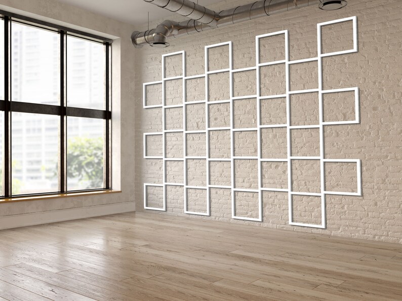 Square Wall Paneling Ideas DIY Wall Paneling Ideas Make Your - Etsy