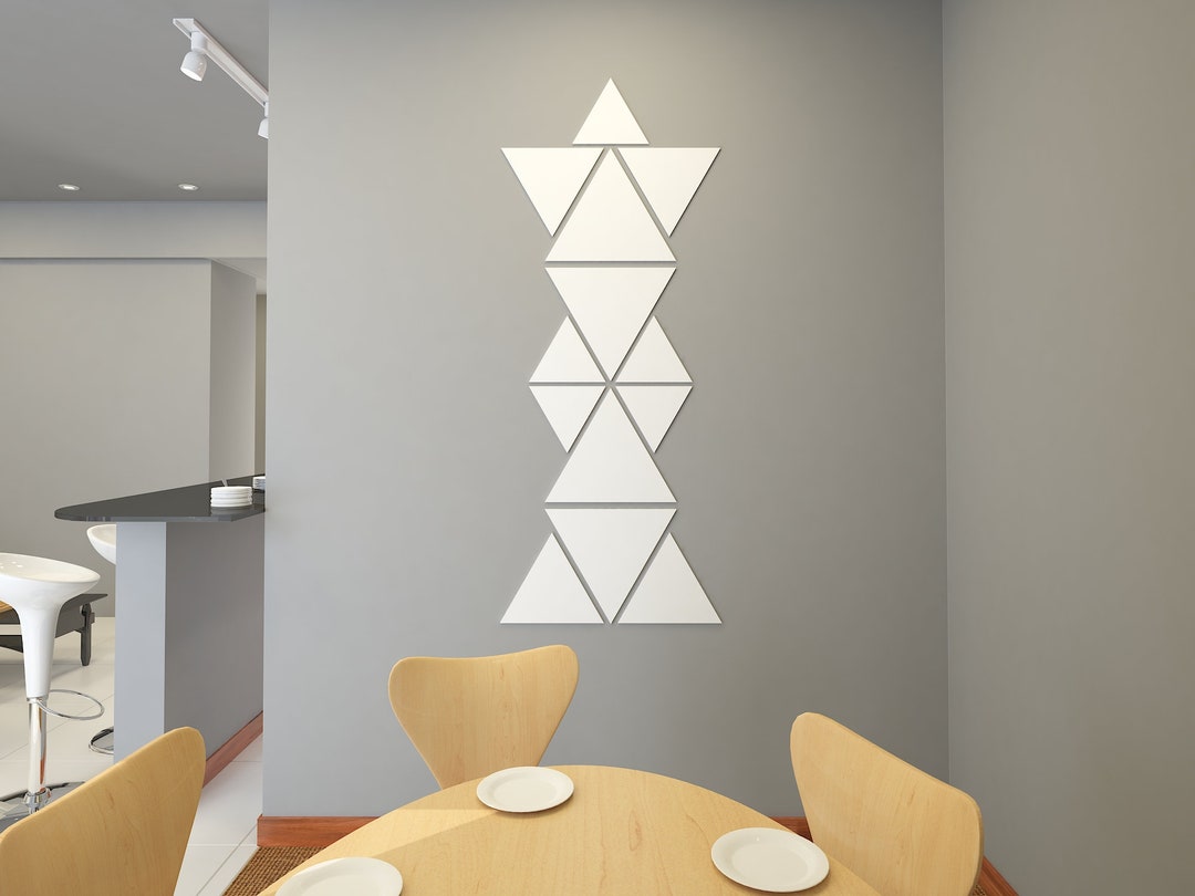 TRIANGLES Wall Decor, Make Your Own Wall Art Using Decorative Triangle ...