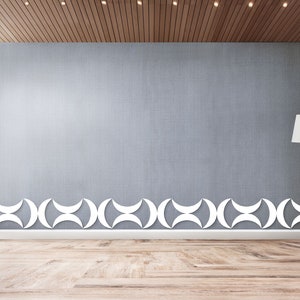 Crescent Art Tiles, Feature Wall Design, DIY Accent Wall Plans, Make ...