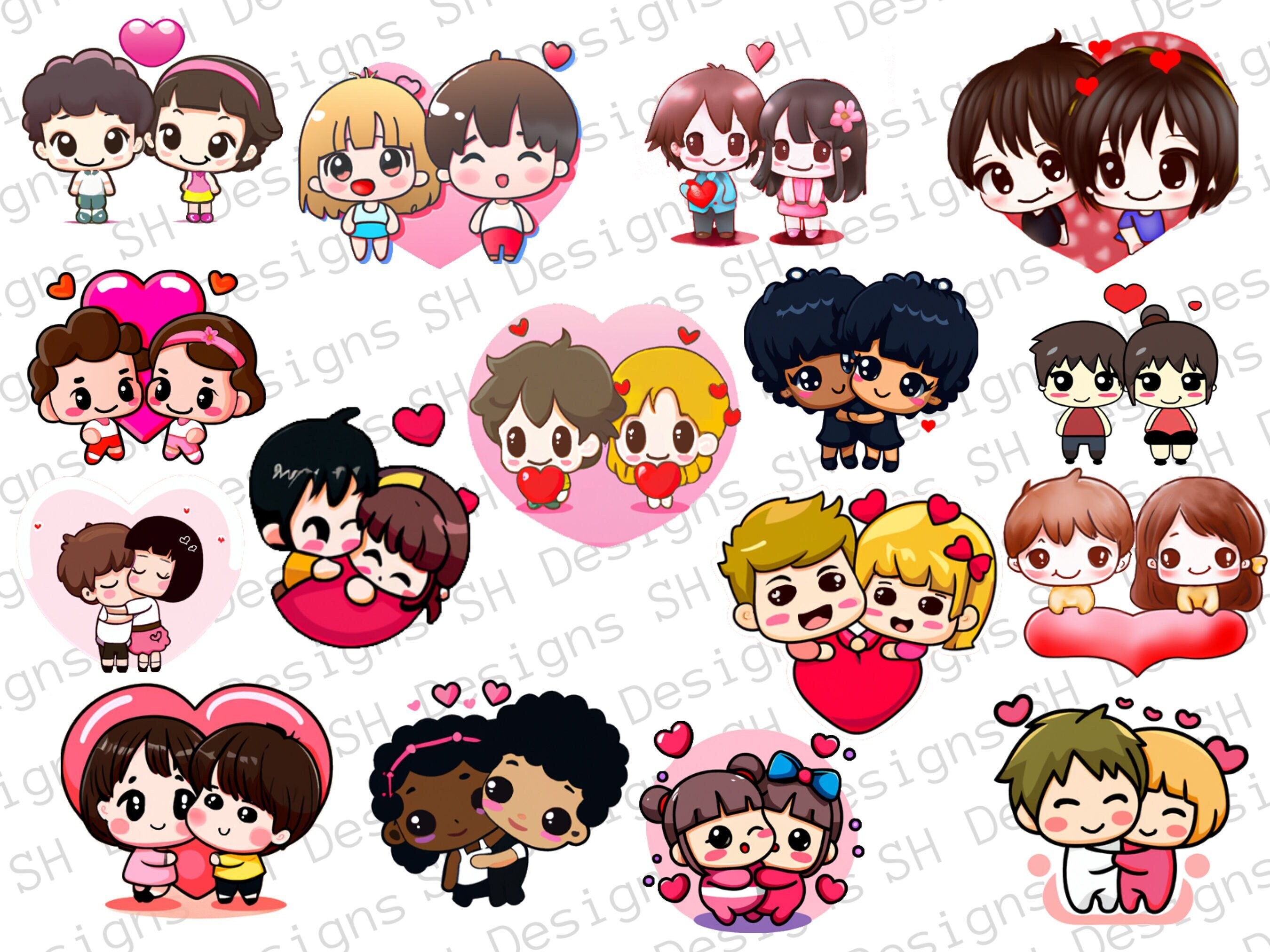 Cute Kawaii Valentine Graphics Kawaii Graphics for Valentines Kawaii ...