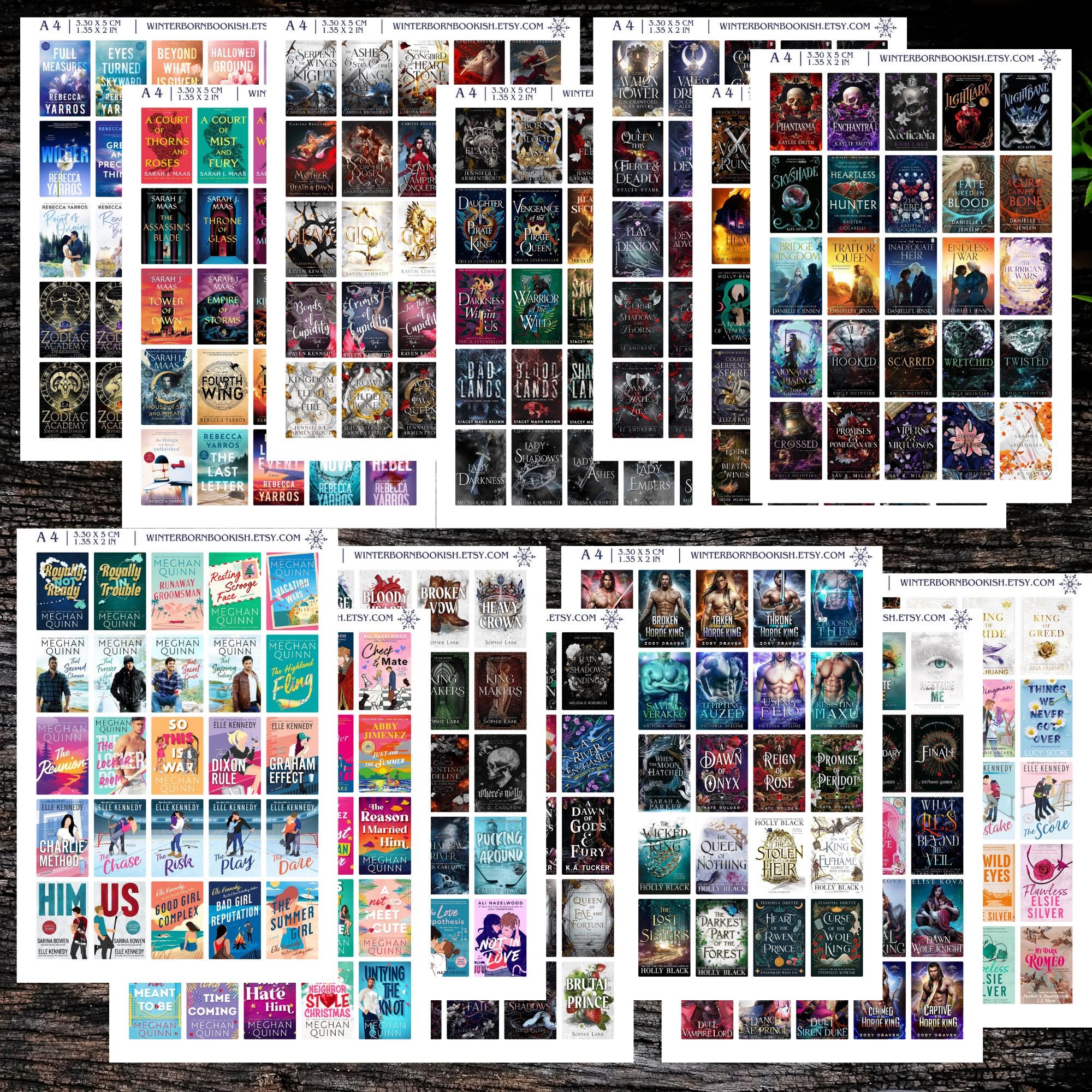 600 Romantasy, Paranormal Romance, Contemporary Fiction YA Printable ...