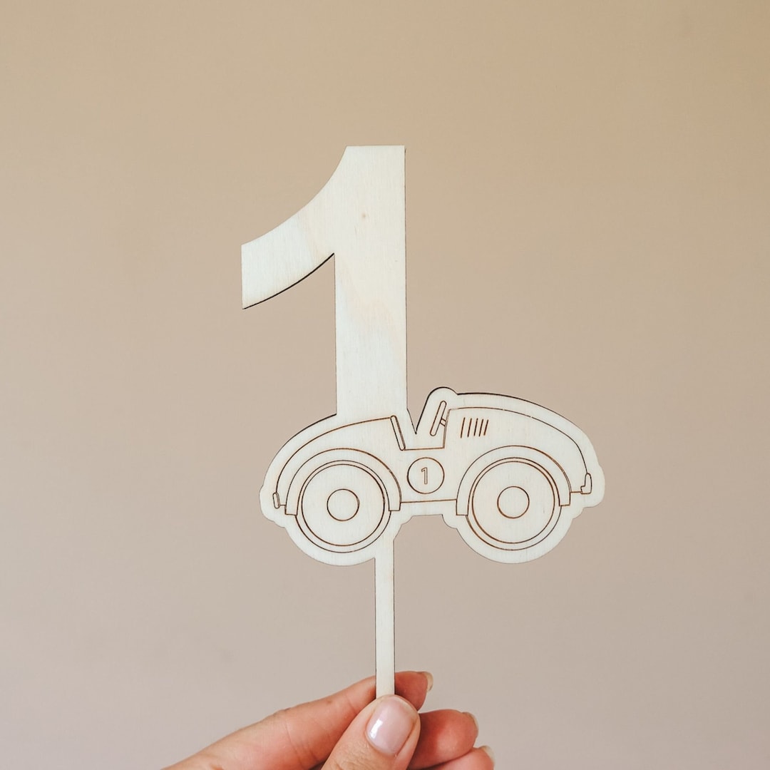 Vintage Race Car Cake Topper SVG Laser Cut Plans - Etsy