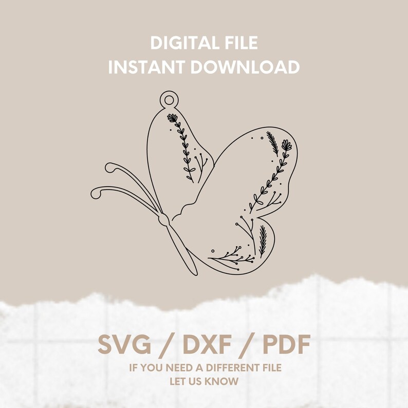 Butterfly Ornament Laser Cut Plans for Lightburn, Glowforge, Xtool ...