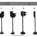 Traffic Light Signal H0 1:87 LED Diorama Layout Train Walk Crossing ...