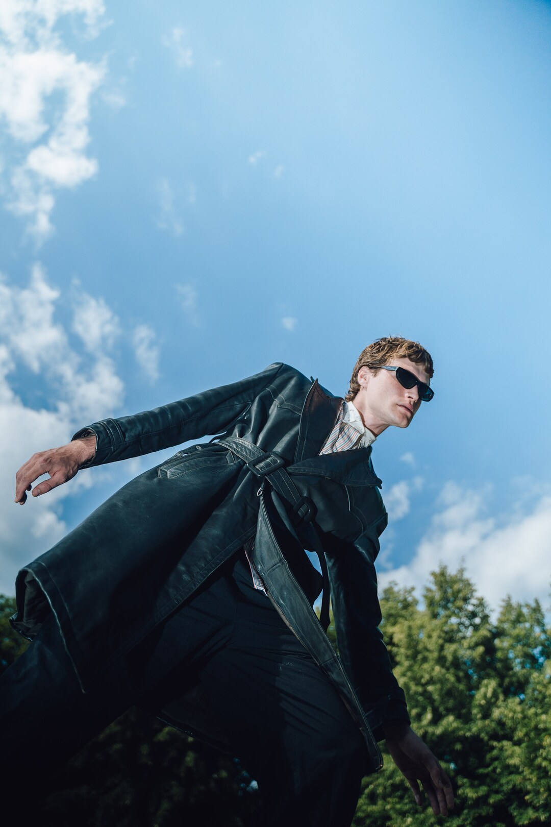 80s/90s Matrix Coat in Black Heavy Genuine Leather Trench - Etsy