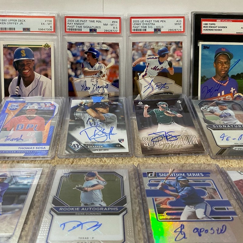 Baseball Autographs Cards - Etsy