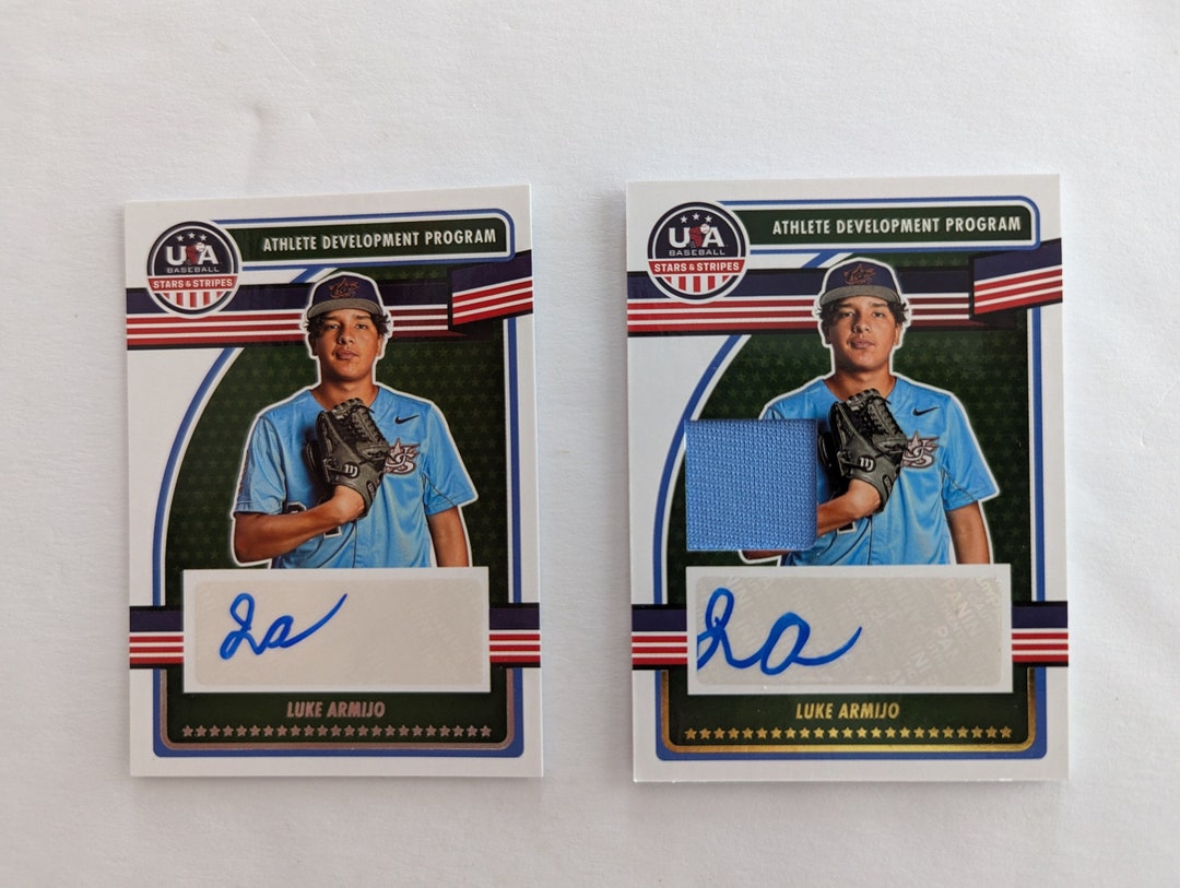 2023 Panini USA Baseball Stars & Stripes Luke Armijo Auto and Patch ...