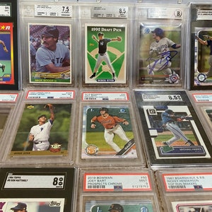 Baseball Card Mystery Slab Pack 5 HITS - Etsy