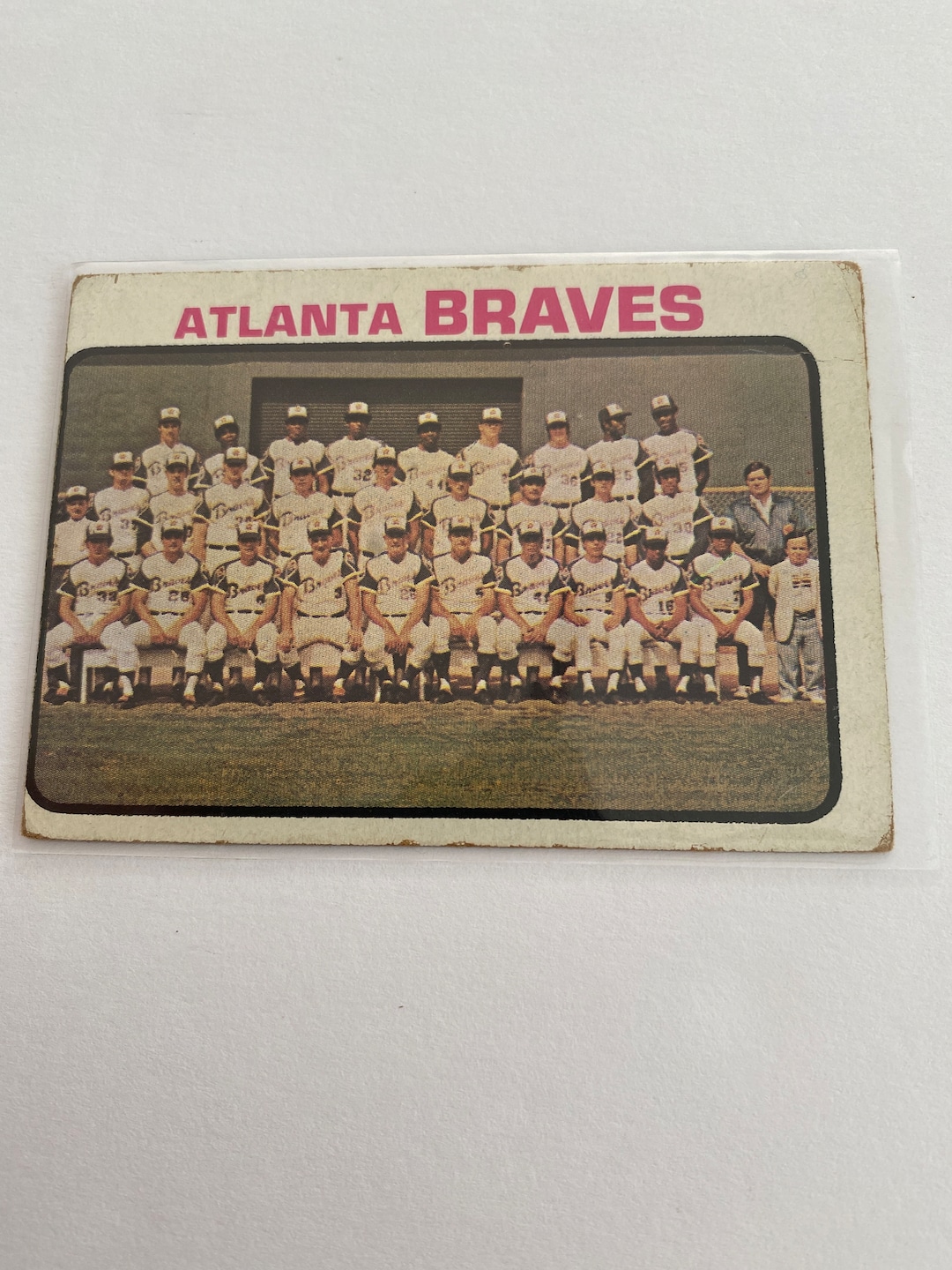 1973 Topps Atlanta Braves Team Records Card!! Featuring Hank Aaron ...