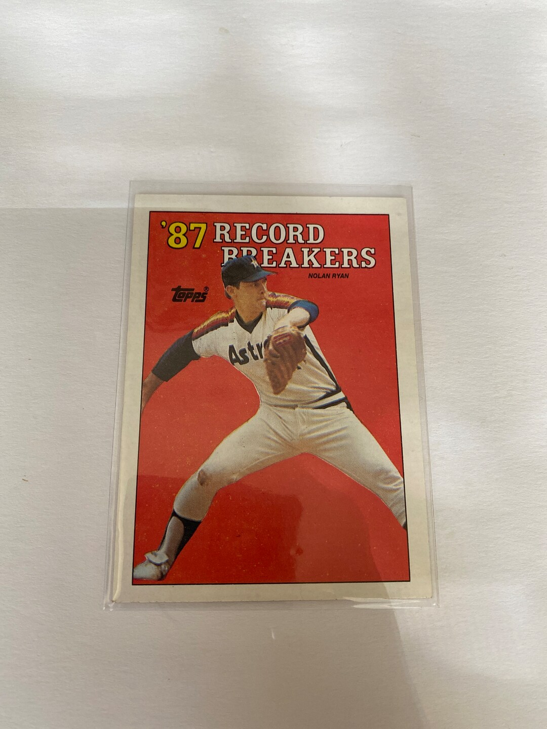1988 Topps 87 Record Breakers Nolan Ryan Insert!!! - Etsy