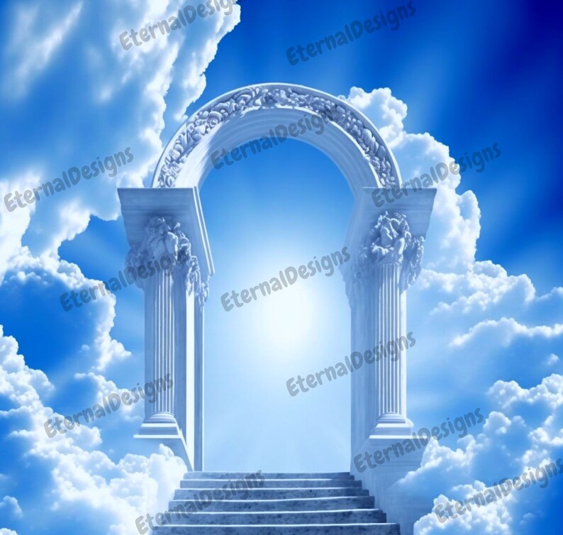 Heaven Background PNG | Memorial Background | Stairs to Heaven | Heaven ...