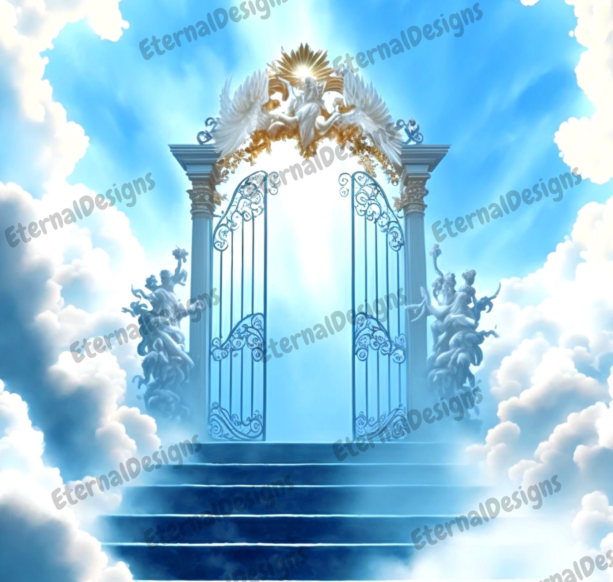 Heaven Background PNG | Memorial Background | Stairs to Heaven | Heaven ...