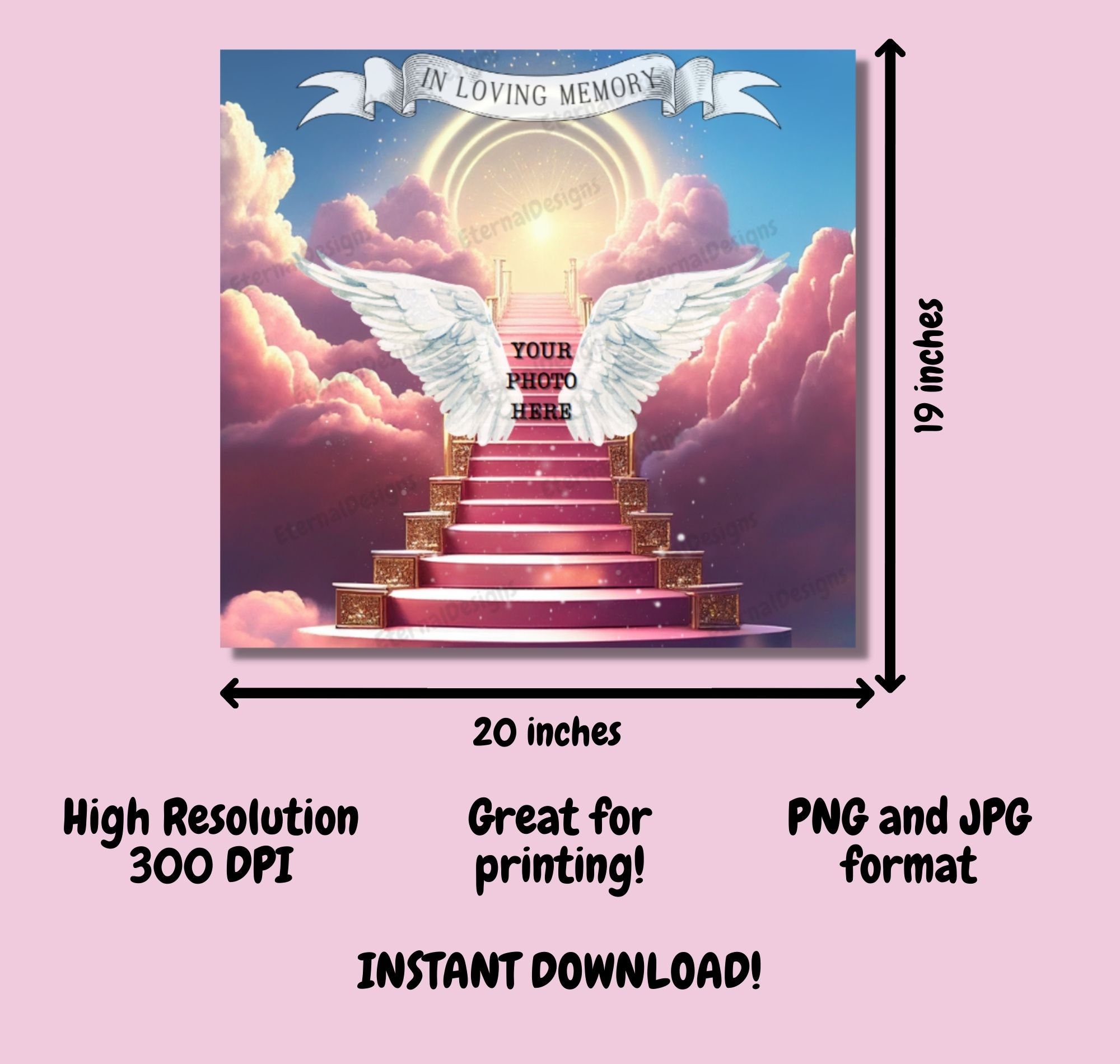 Pink in Loving Memory | in Loving Memory PNG | Memorial Background ...