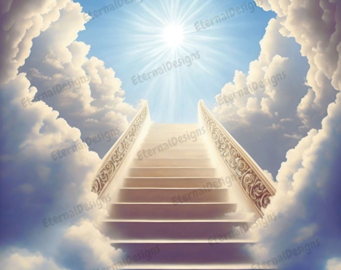Pink Heaven Background PNG | Memorial Background | Stairs to Heaven ...