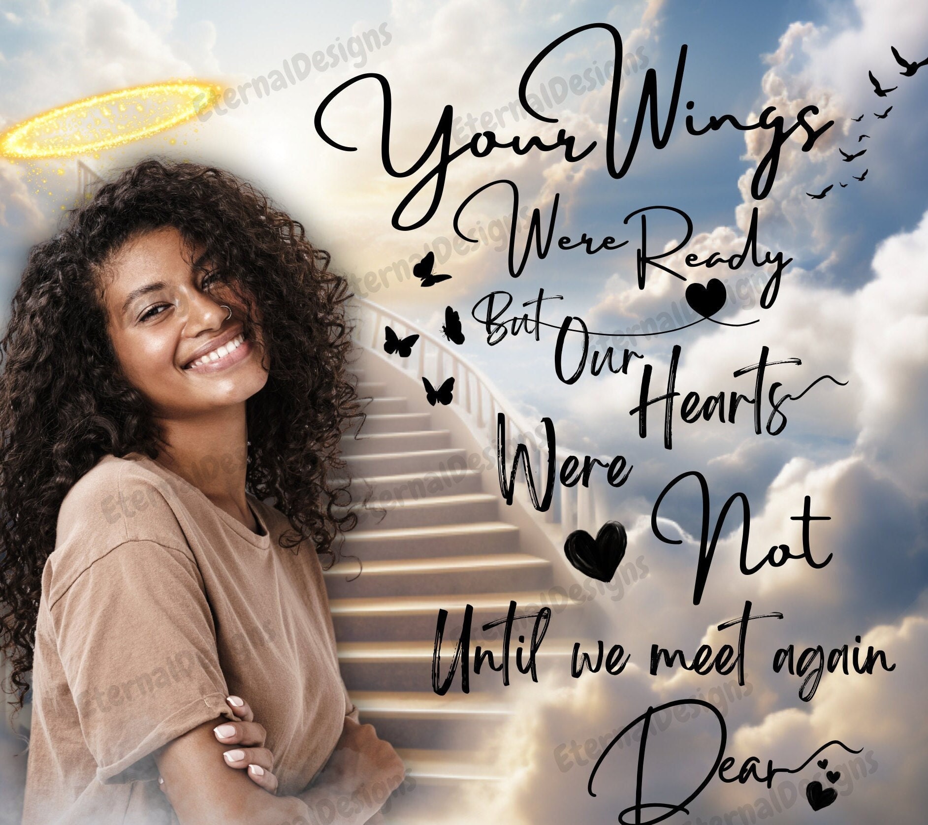 In Loving Memory PNG | Memorial Background | Memorial Design - Etsy