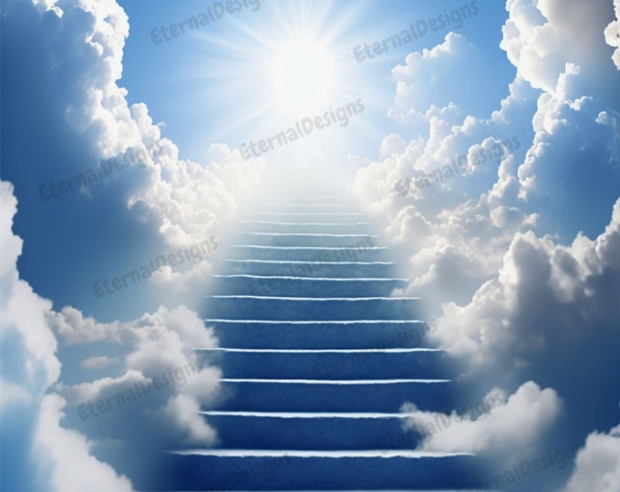 Pink Heaven Background PNG | Memorial Background | Stairs to Heaven ...