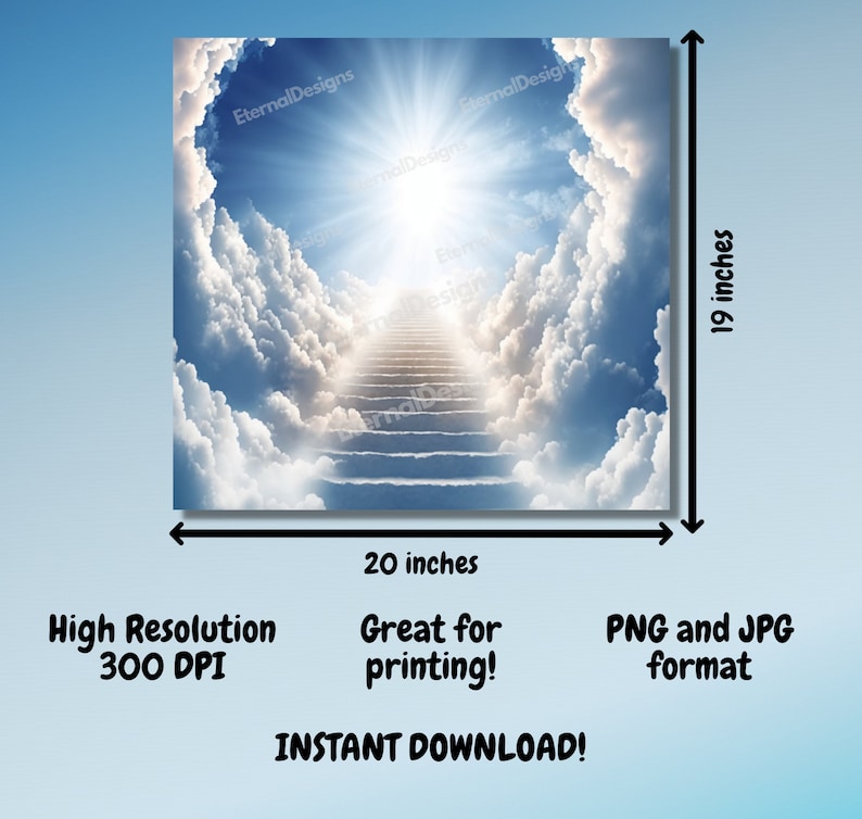 Heaven Background | in Loving Memorial PNG | Stairway to Heaven | Rip ...