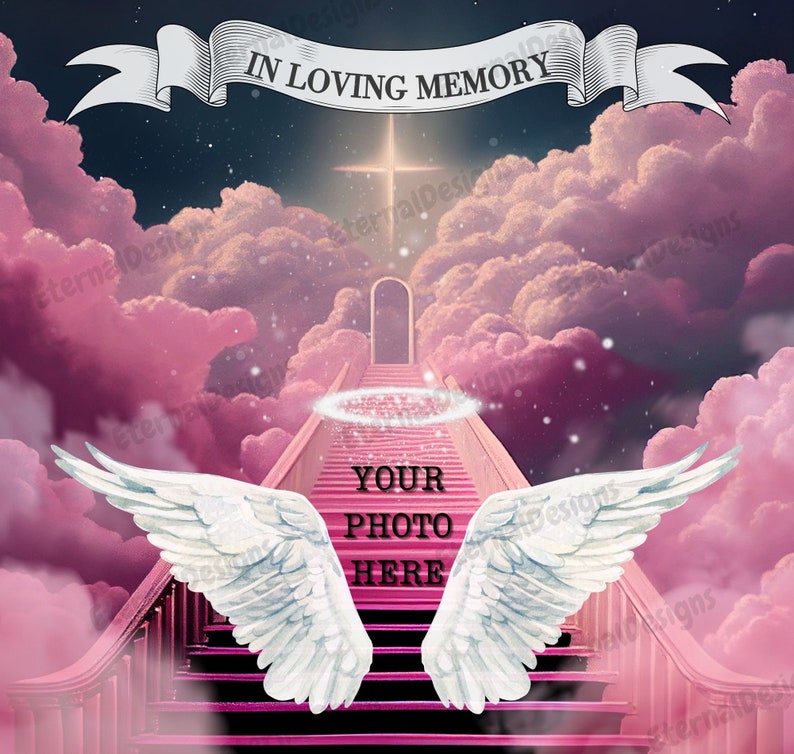 Pink in Loving Memory 03 | in Loving Memory PNG | Memorial Background ...