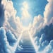 Heaven Background 1 PNG | Memorial Background | Stairs to Heaven ...