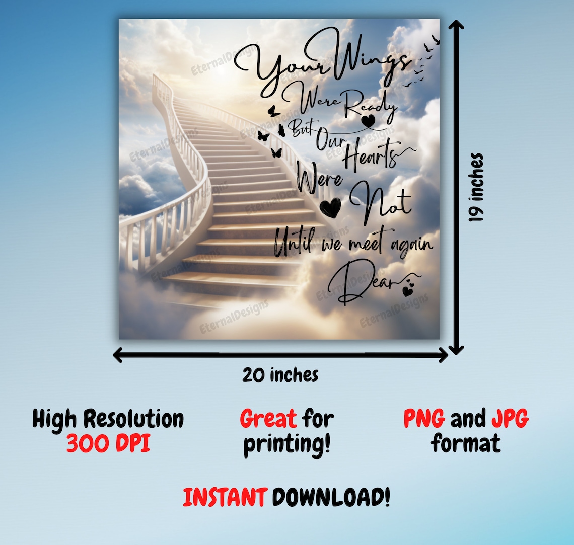 In Loving Memory PNG Memorial Background Memorial Design - Etsy