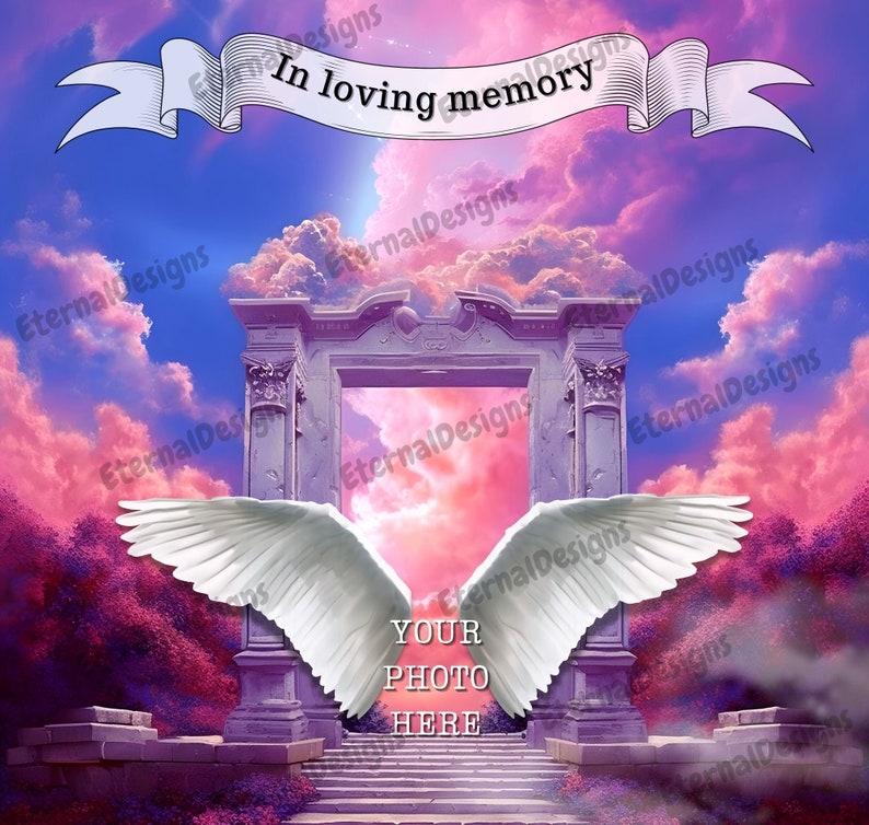 Purple in Loving Memory 04 | in Loving Memory PNG | Memorial Background ...