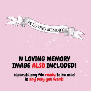 Pink in Loving Memory 03 | in Loving Memory PNG | Memorial Background ...