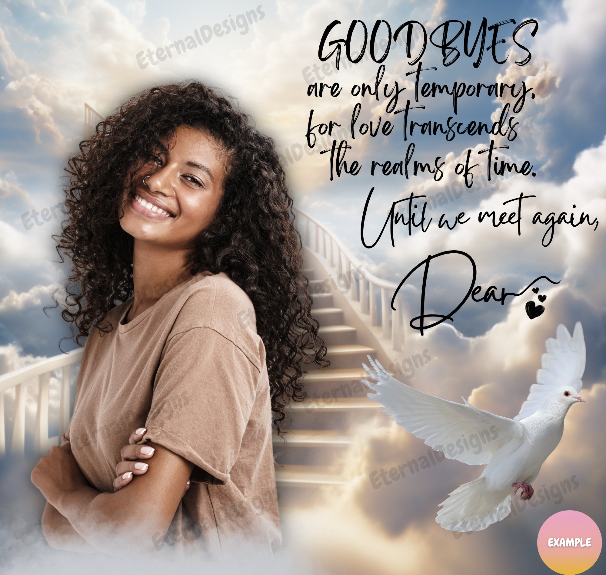 In Loving Memory PNG | Memorial Background | Memorial Design - Etsy