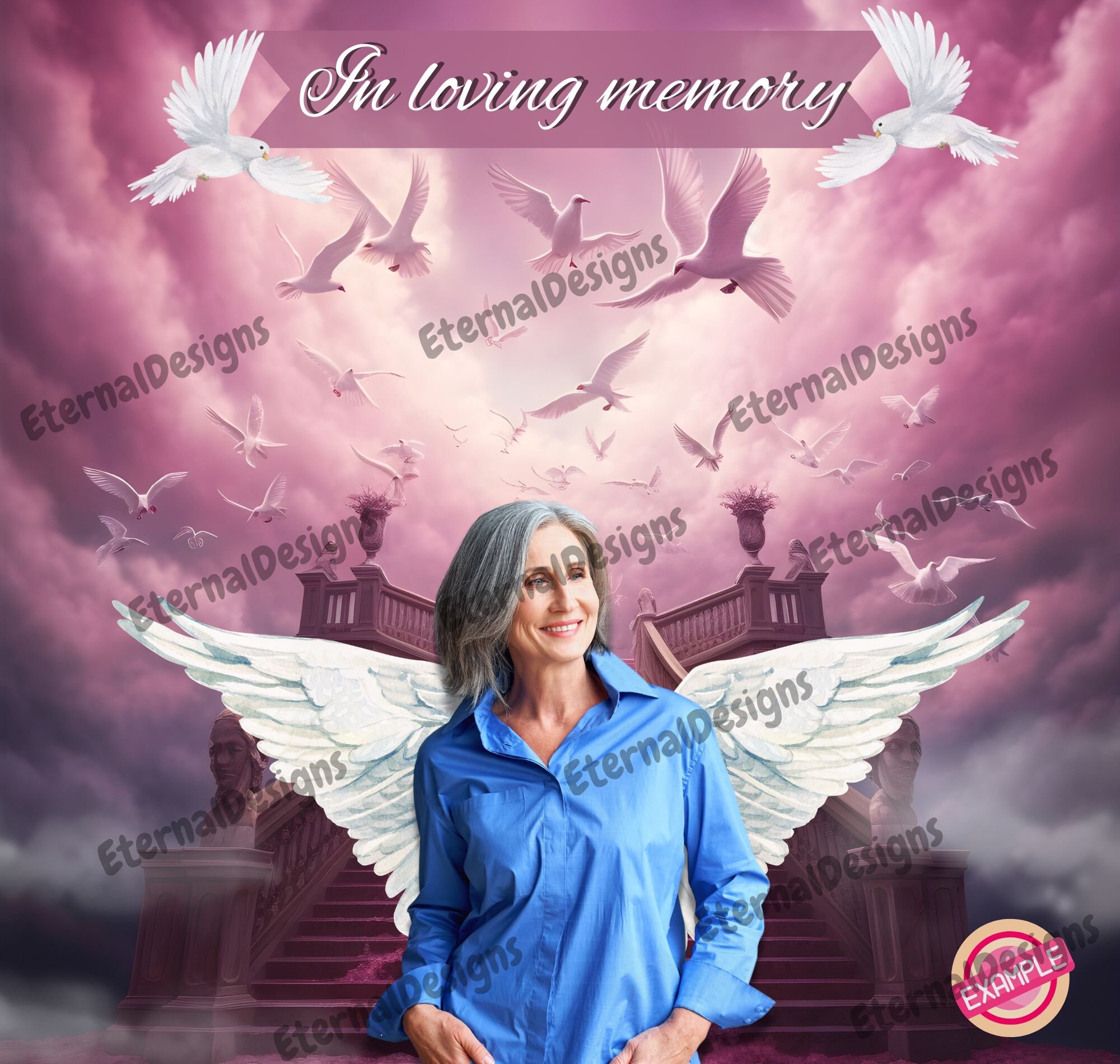 Purple in Loving Memory 01 in Loving Memory PNG Memorial Background ...