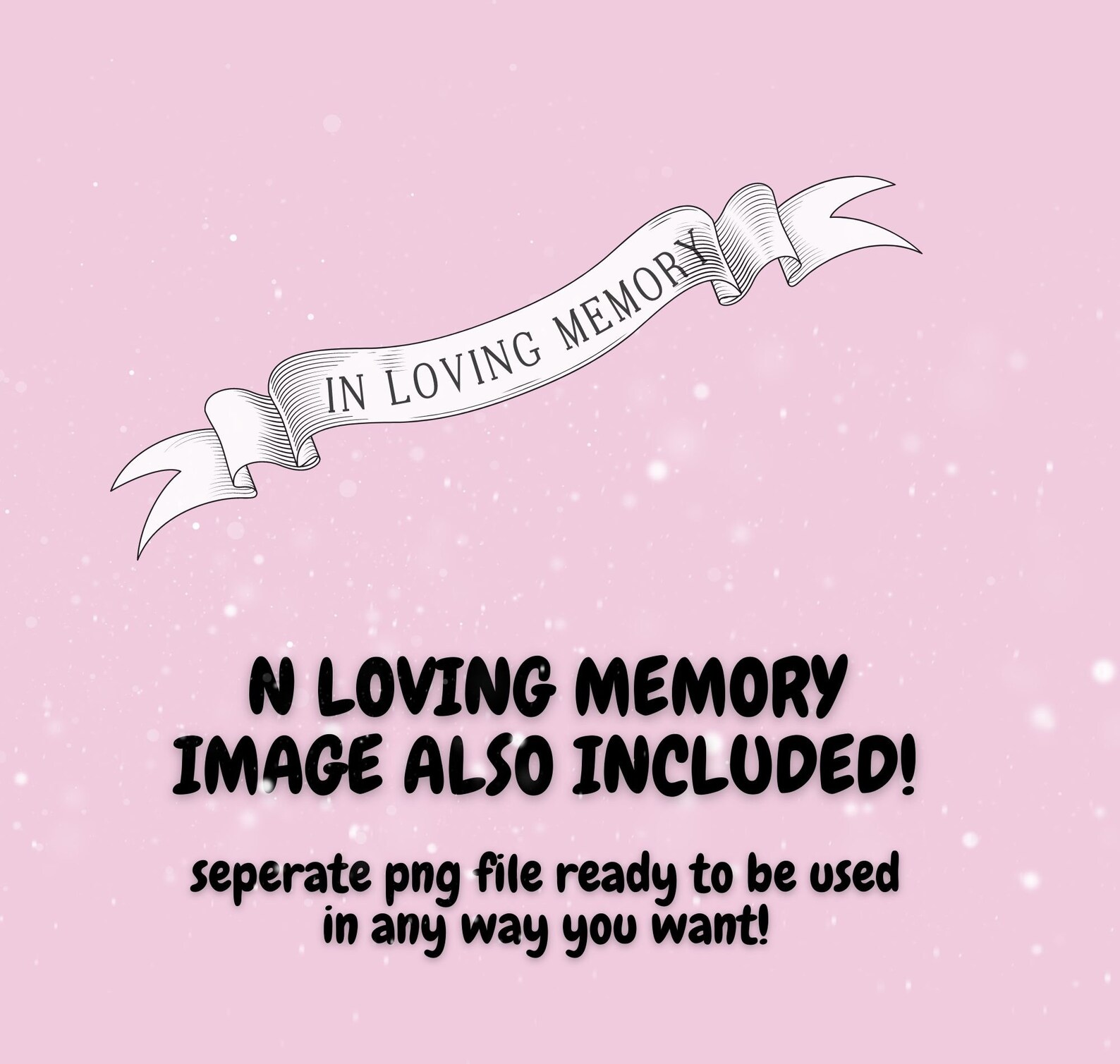 Pink in Loving Memory | in Loving Memory PNG | Memorial Background ...