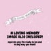 Pink in Loving Memory | in Loving Memory PNG | Memorial Background ...