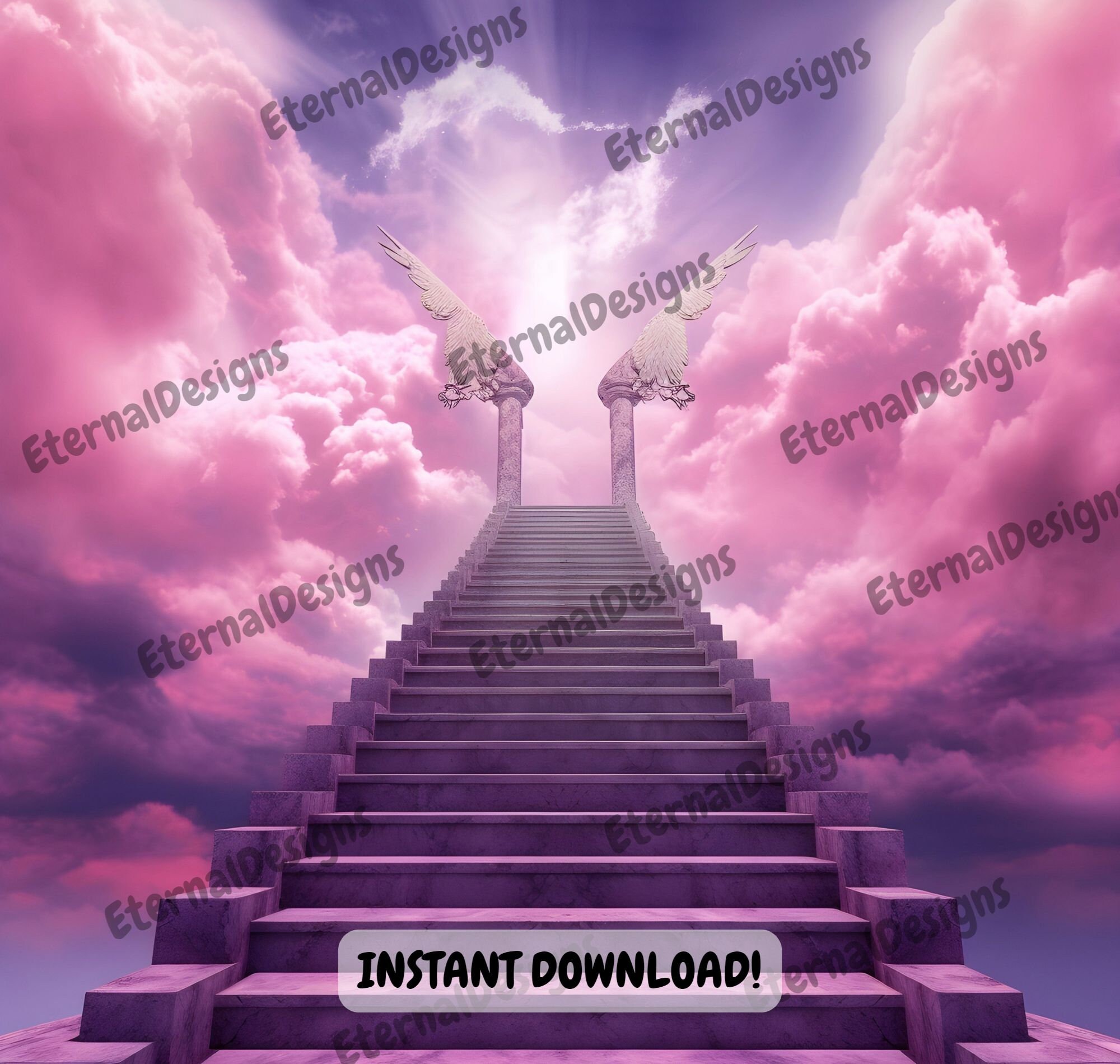 Heaven Background PNG | Memorial Background | Stairs to Heaven | Heaven ...