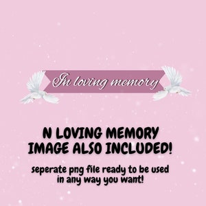 Purple in Loving Memory 01 | in Loving Memory PNG | Memorial Background ...